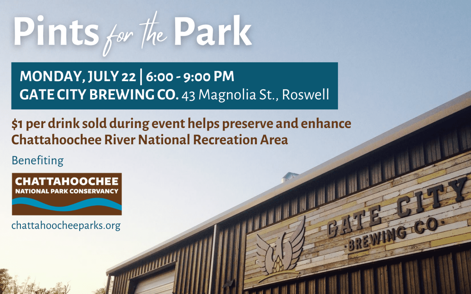 Support CNPC at Pints for the Park! | Chattahoochee RiverLands